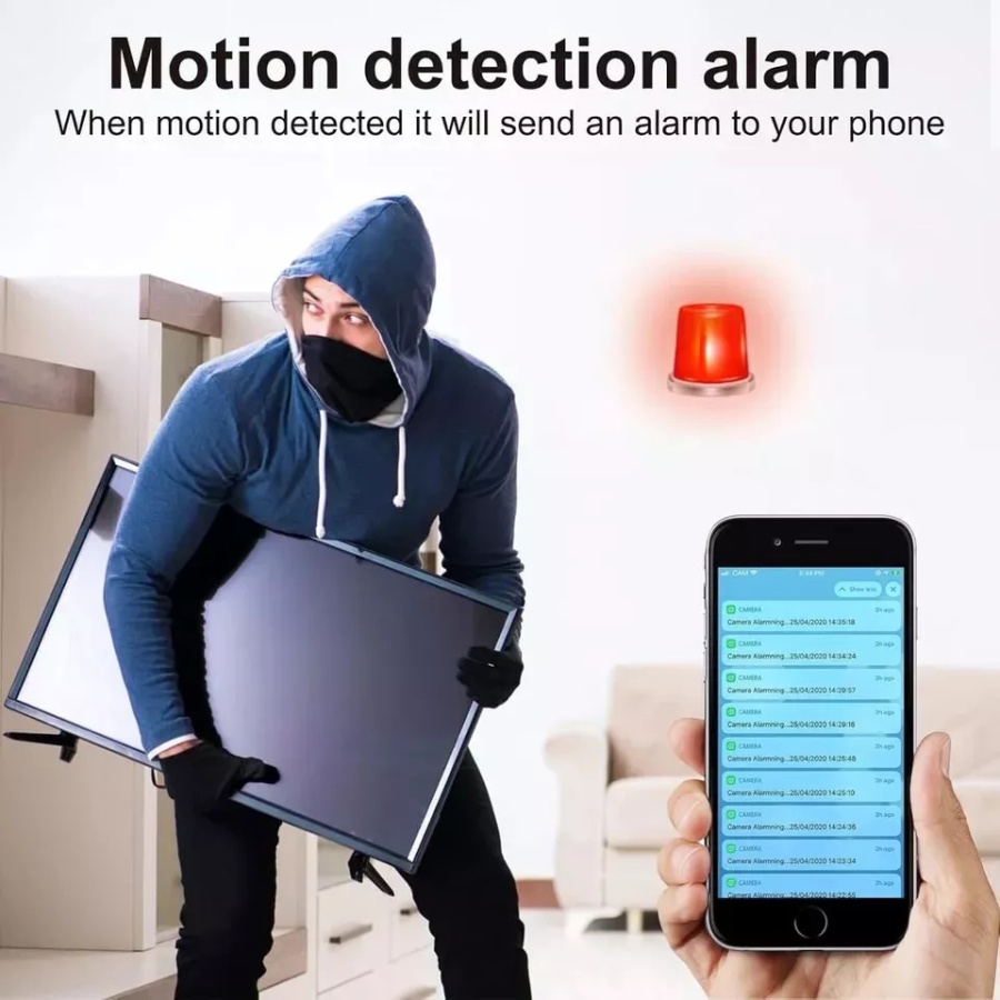 4K Wifi Clock Camera with 170 Wide Angel Lens and Night Vision